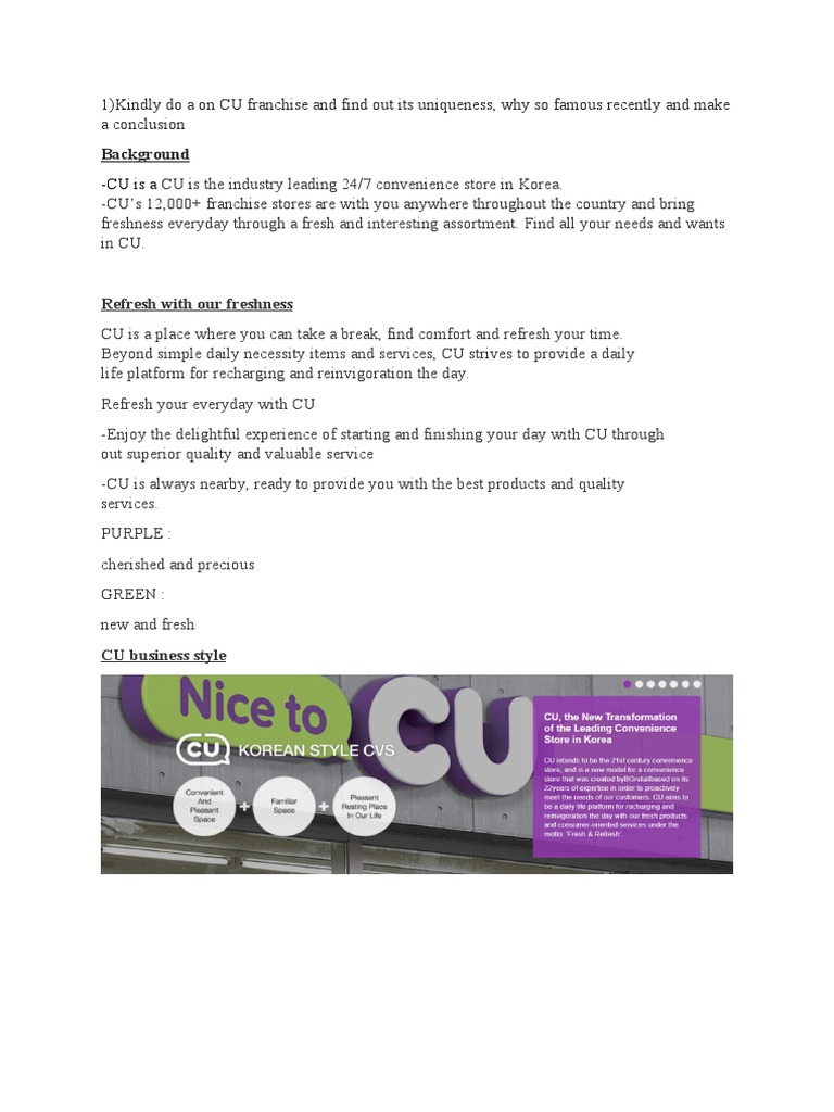 CU Mart | PDF | Convenience Store | Foods