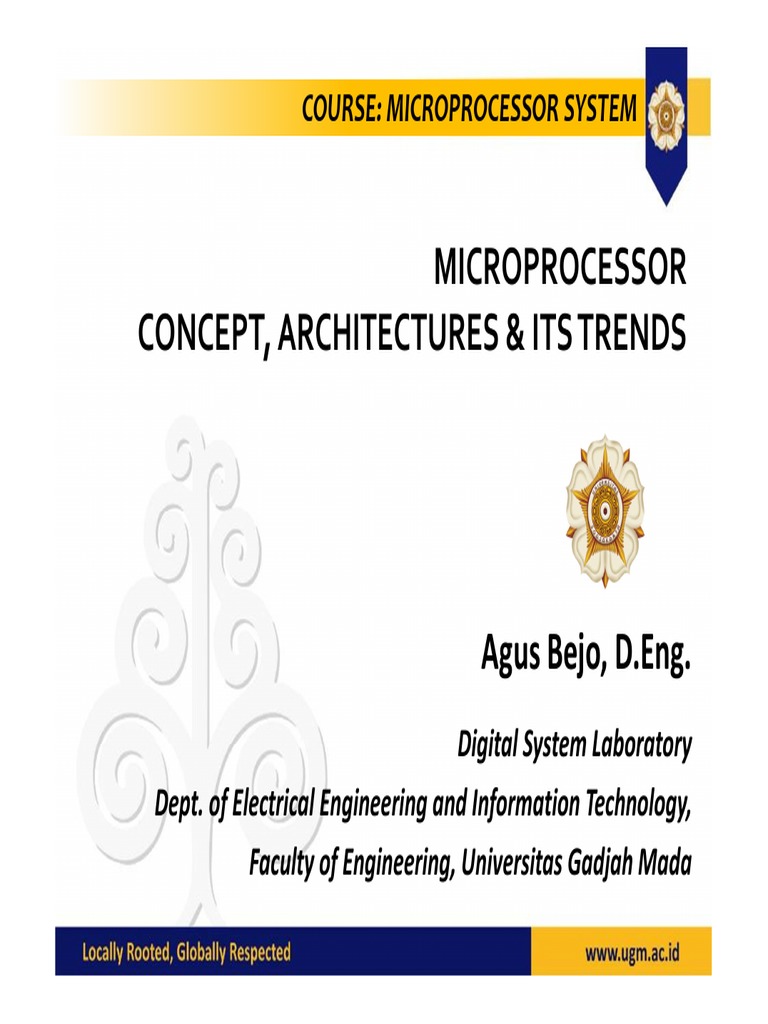 Lecture Note 02 - Microprocessor Concept Architectures and Its Trends ... Lecture Note 02 - Microprocessor Concept Architectures and Its Trends ...