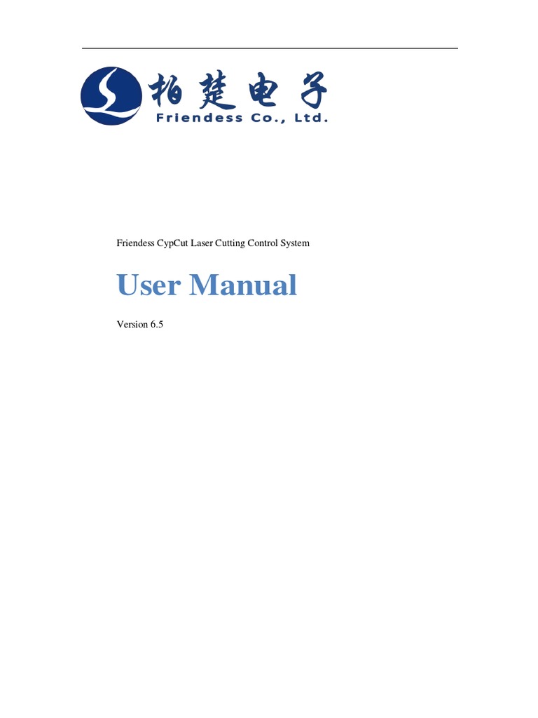 CypCut Laser System User Guide | PDF | Button (Computing) | Menu (Computing)