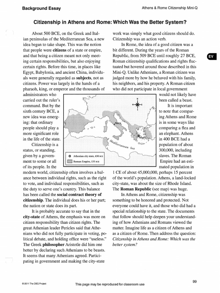 Athens - Rome Citizenship | PDF