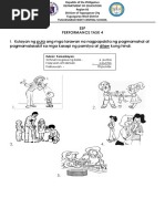 Performance Task in Filipino | PDF