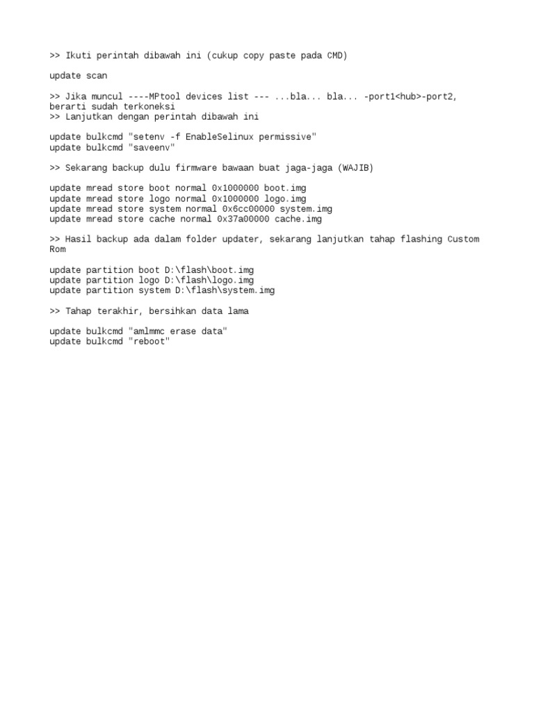 Panduan Flashing Custom ROM | PDF | Metode & Bahan Ajar | Komputer