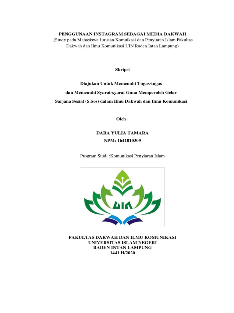 Skripsi Dara Yulia Tamara | PDF