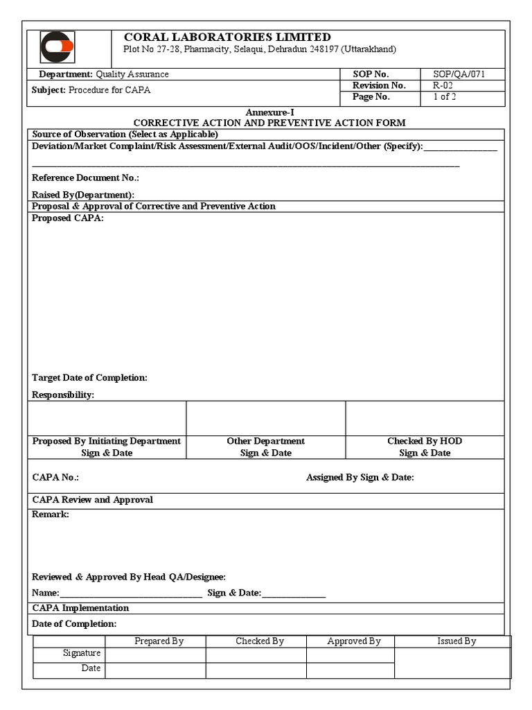Coral Laboratories Limited: Plot No 27-28, Pharmacity, Selaqui ...