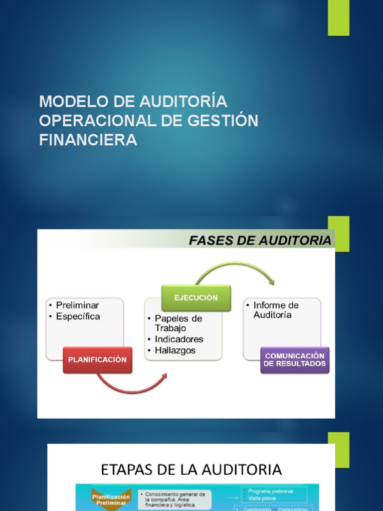 Auditoría Operacional de Gestión Financiera | PDF | Auditoría ...