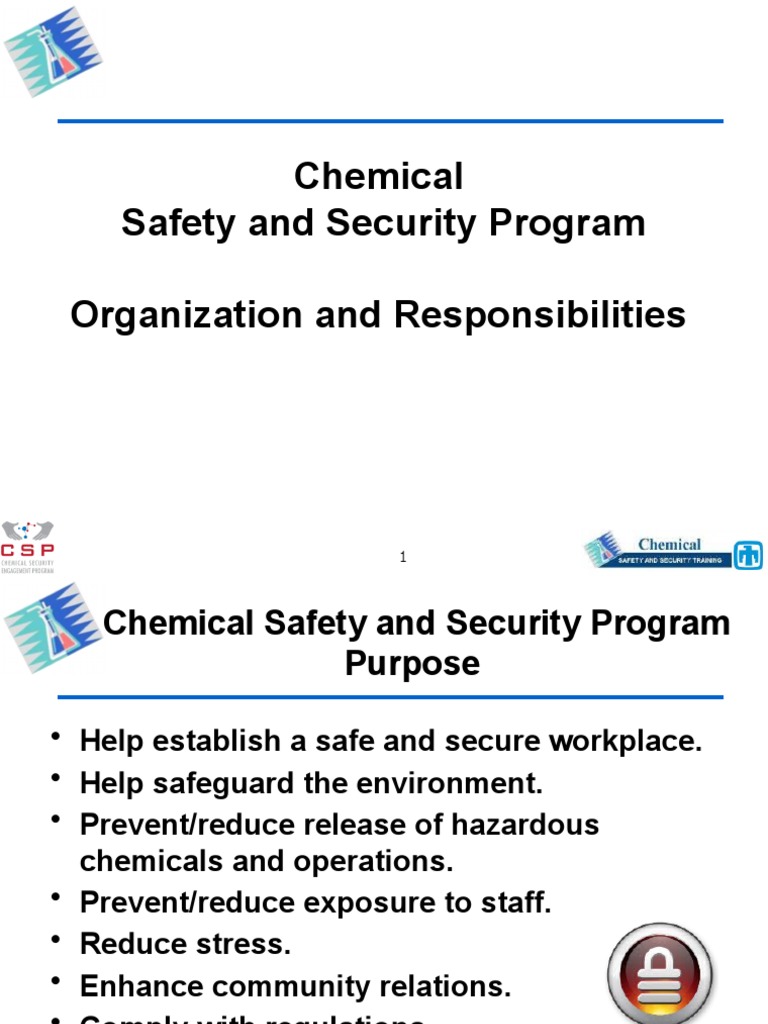 3 Chemical Safety and Security Program - 3 | PDF | Laboratories ...