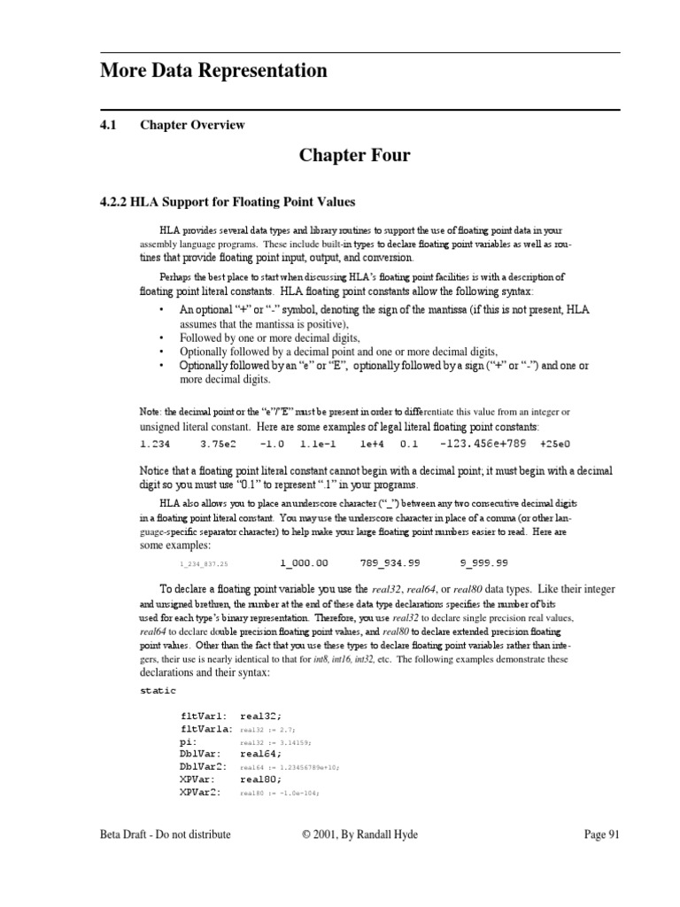 Vol 1 Chapter 4 | PDF | Parameter (Computer Programming) | Character Encoding