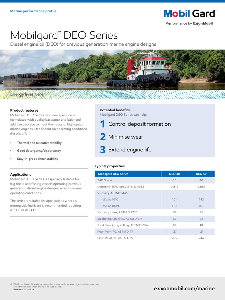 Mobilgard DEO Series: Diesel Engine Oil (DEO) For Previous Generation ...