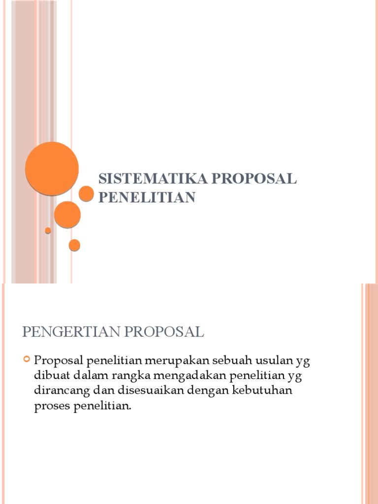 Sistematika Proposal Penelitian | PDF