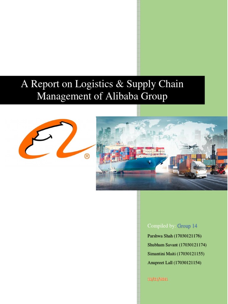 A Report On Logistics & Supply Chain Management of Alibaba Group ...