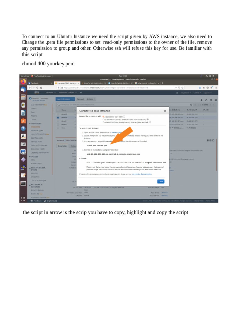 This Script Chmod 400 Yourkey - Pem | PDF | Computer Networking | Software Development