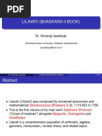 Lilavati Book by Bhaskaracharya PDF | PDF | Teaching Mathematics | Science