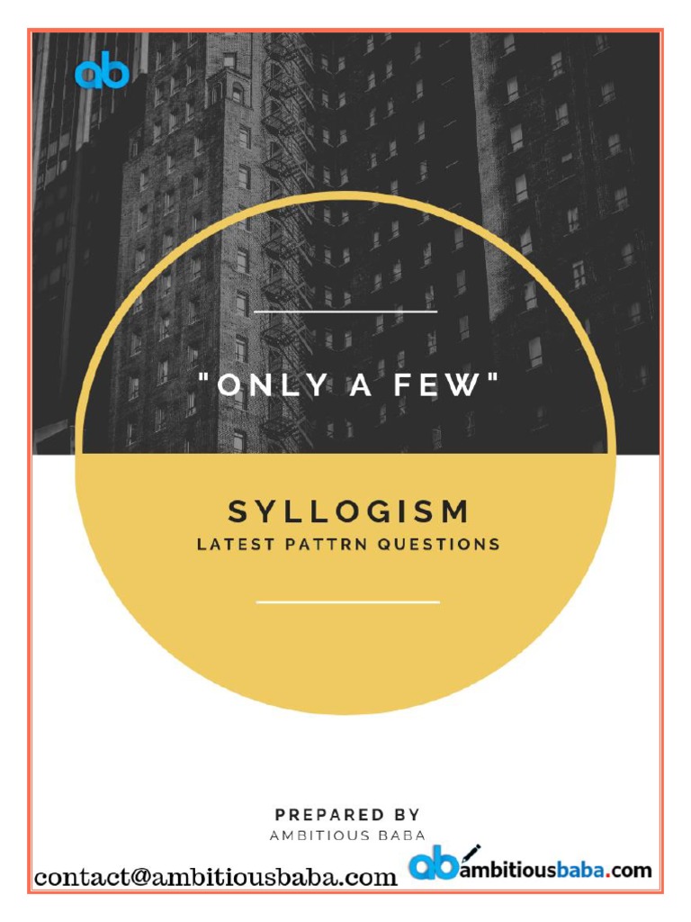 Syllogs Latest Pattern Only & Only A Few Questions | PDF | Google Play ...