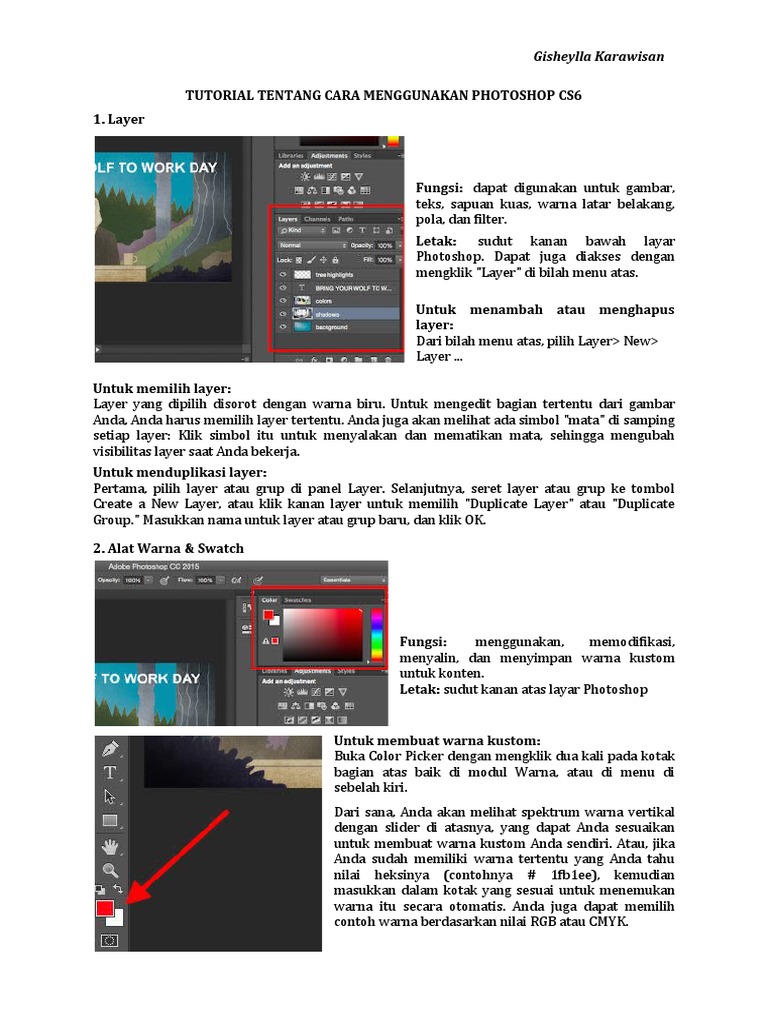 Tutorial Menggunakan Photoshop | PDF
