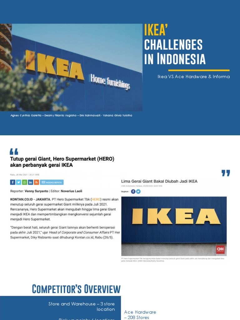 Minicase Team 1 - Ikea Challenges in Indonesia | PDF | Retail | Supply ...