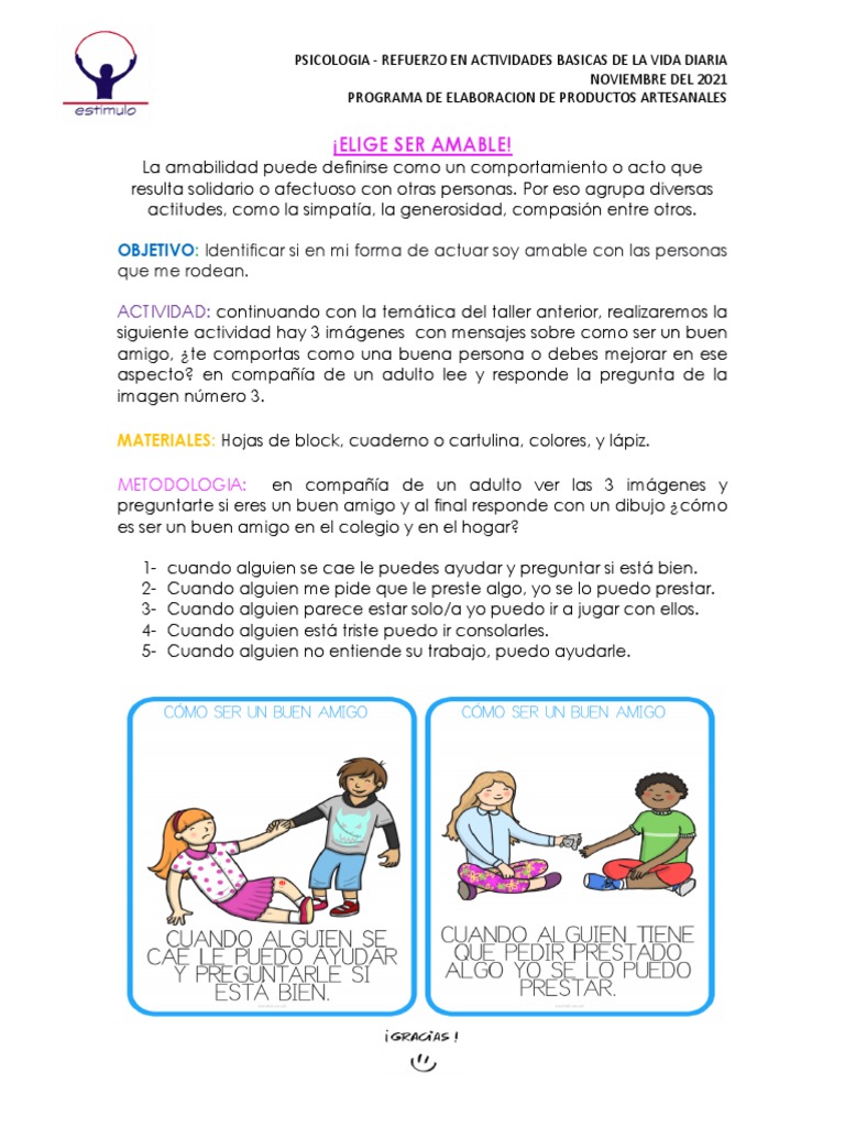 Como Ser Un Buen Amigo - Nov 2021 | PDF
