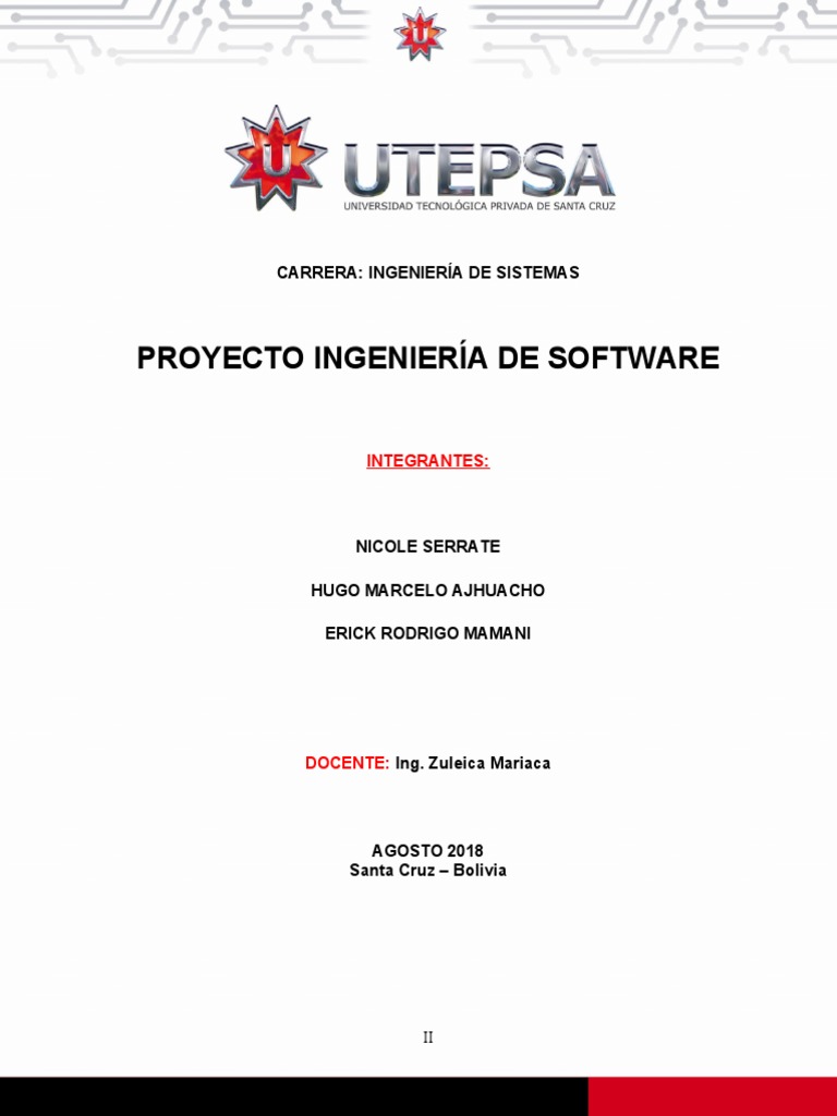 Proyecto Final Ingenieria de Software | PDF | Software | Ingeniería de software