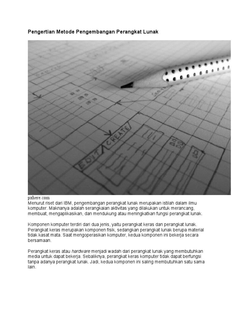 Pengertian Metode Pengembangan Perangkat Lunak | PDF | Bisnis ...