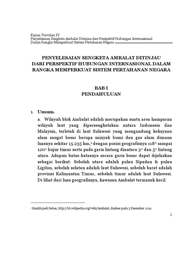 28 Kajian Ambalat | PDF