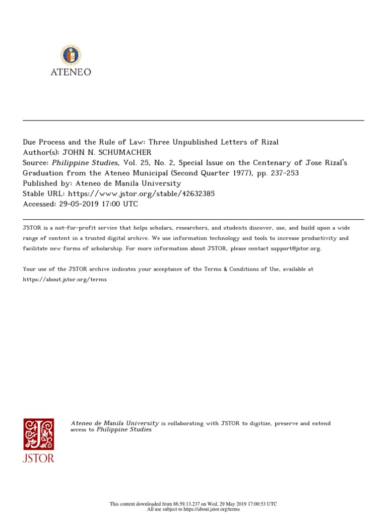 Three Unpublished Letters of Rizal | PDF | Philippines | Manila
