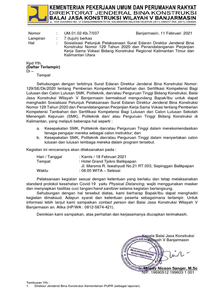 Surat PKS Vokasi Timtara | PDF