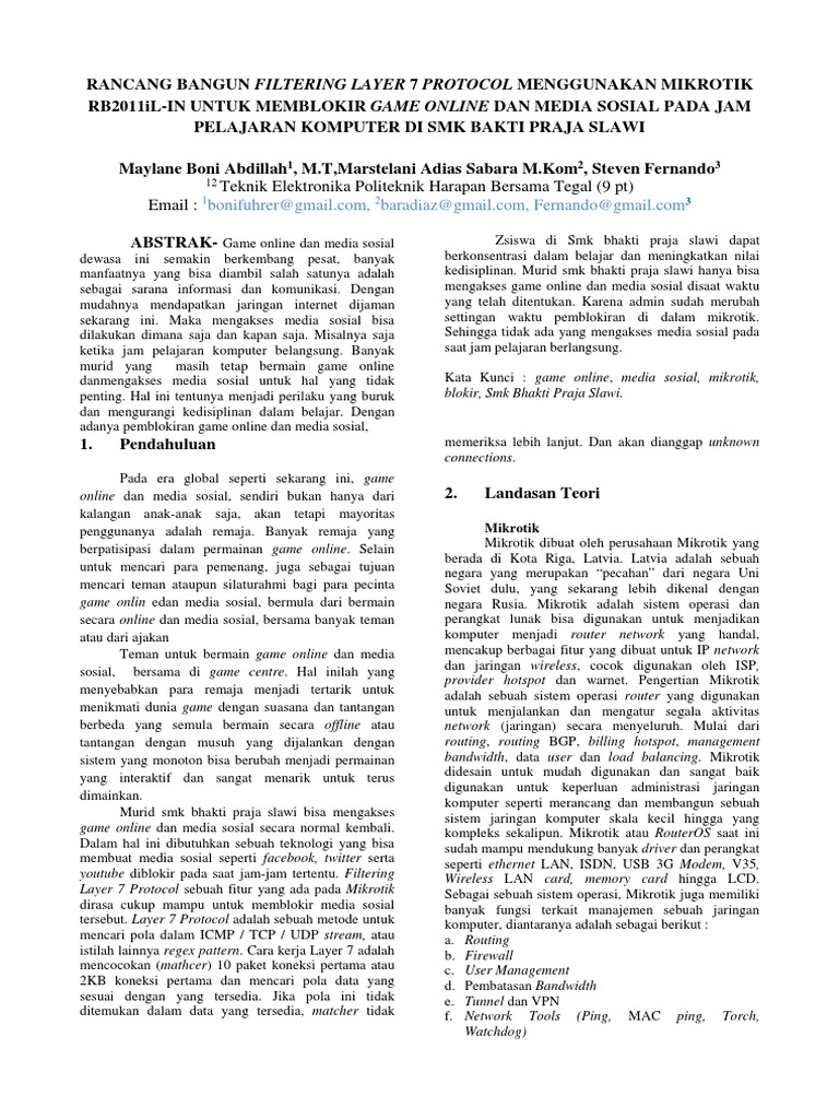 JURNAL - Steven Fernando | PDF