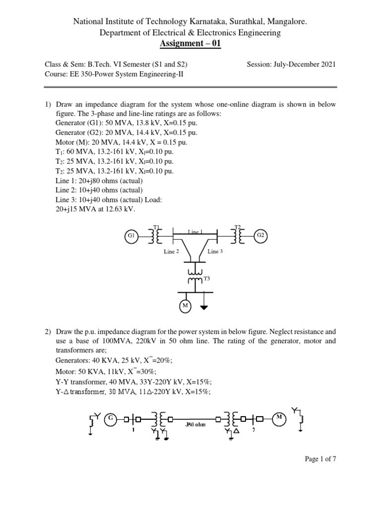 Assignments - 1 July-December 2021 | PDF | Electrical Impedance ...