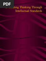 Critical Thinking Intellectual Standards | PDF | Intellectual | Thought