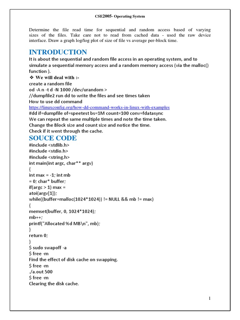 CSE - Operating System | PDF | Cache (Computing) | Computer Data