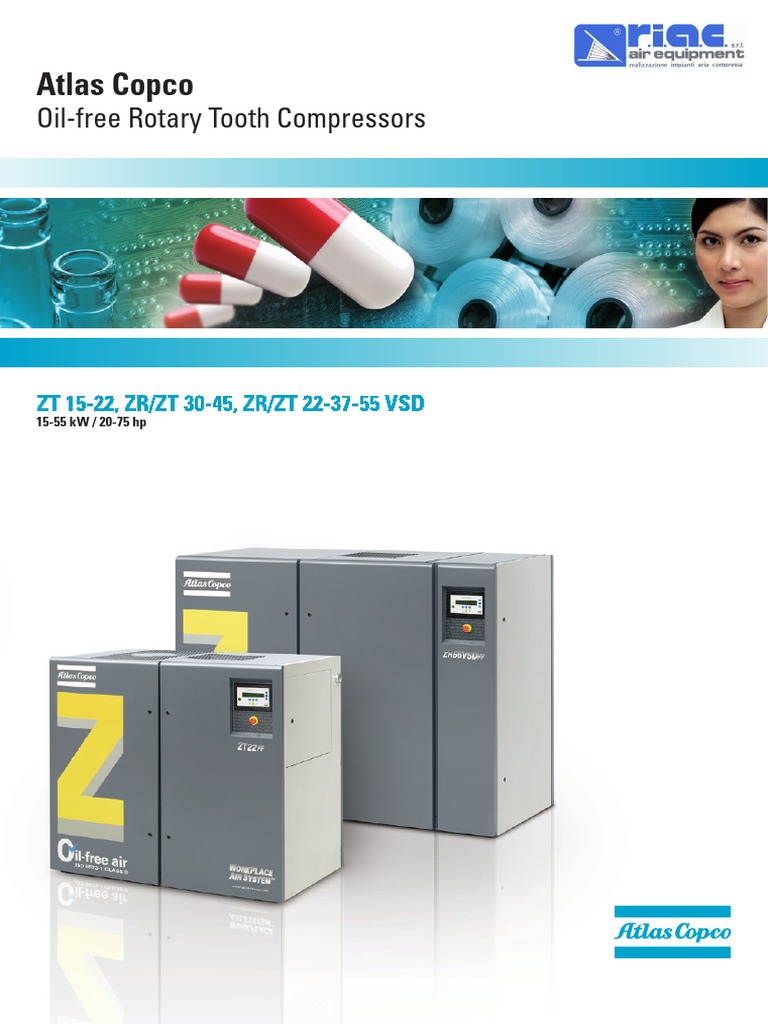 Atlas Copco: Oil-Free Rotary Tooth Compressors | PDF | Clothes Dryer ...