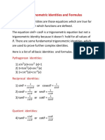 Formula sheet grade 12.docx | PDF | Matrix (Mathematics) | Derivative