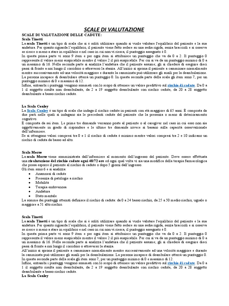 Scale Di Valutazione | PDF