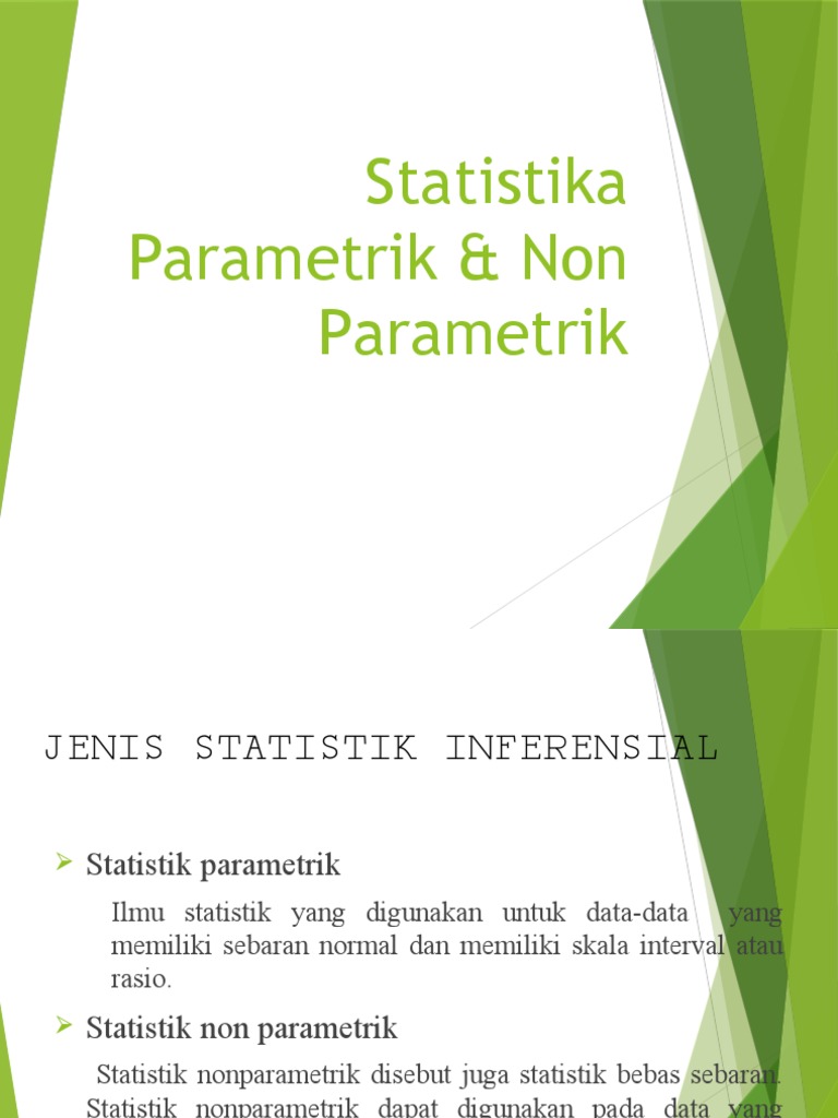 Statistik Parametrik & Non Parametrik | PDF