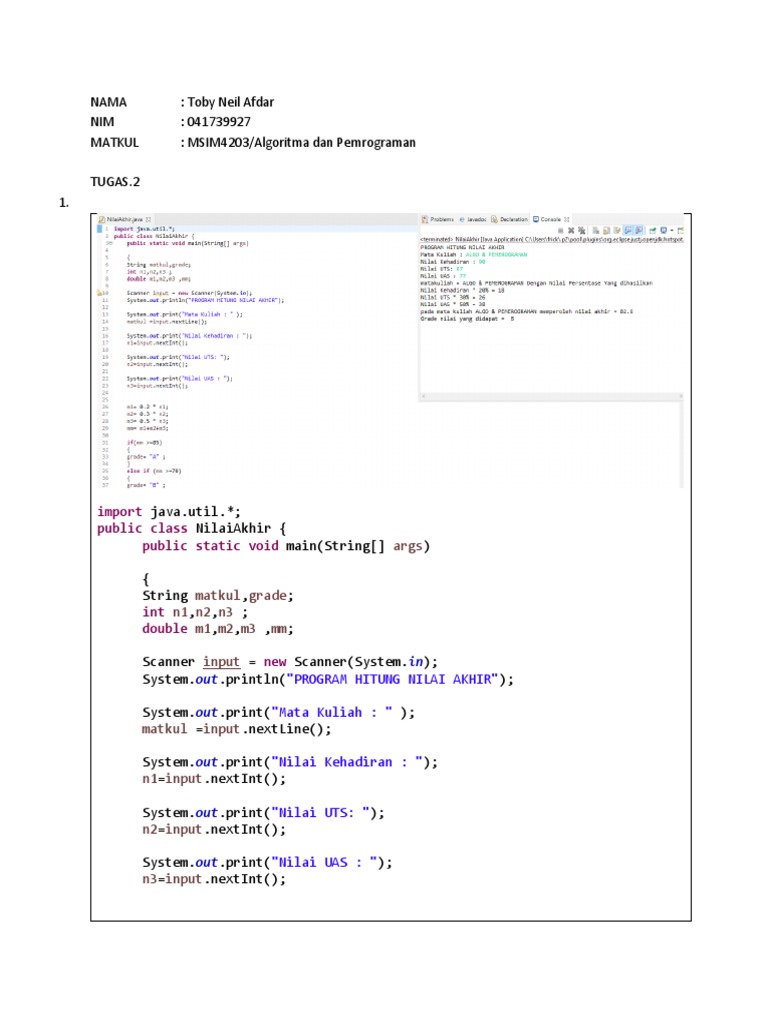 Java programs calculate grade, matrices, odd numbers | PDF | Computer Programming | Software ...