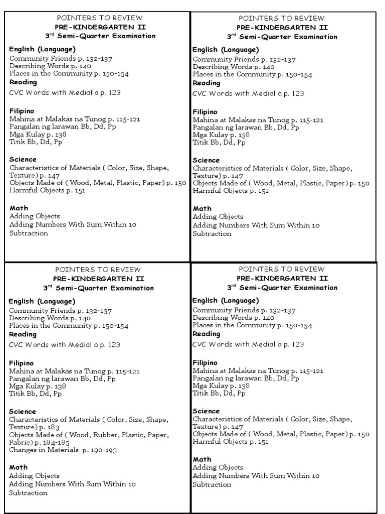 3rd Semi Quarter PTR K2 | PDF | Building Materials | Materials
