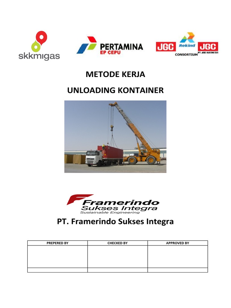 Metode Unloading Kontainer | PDF