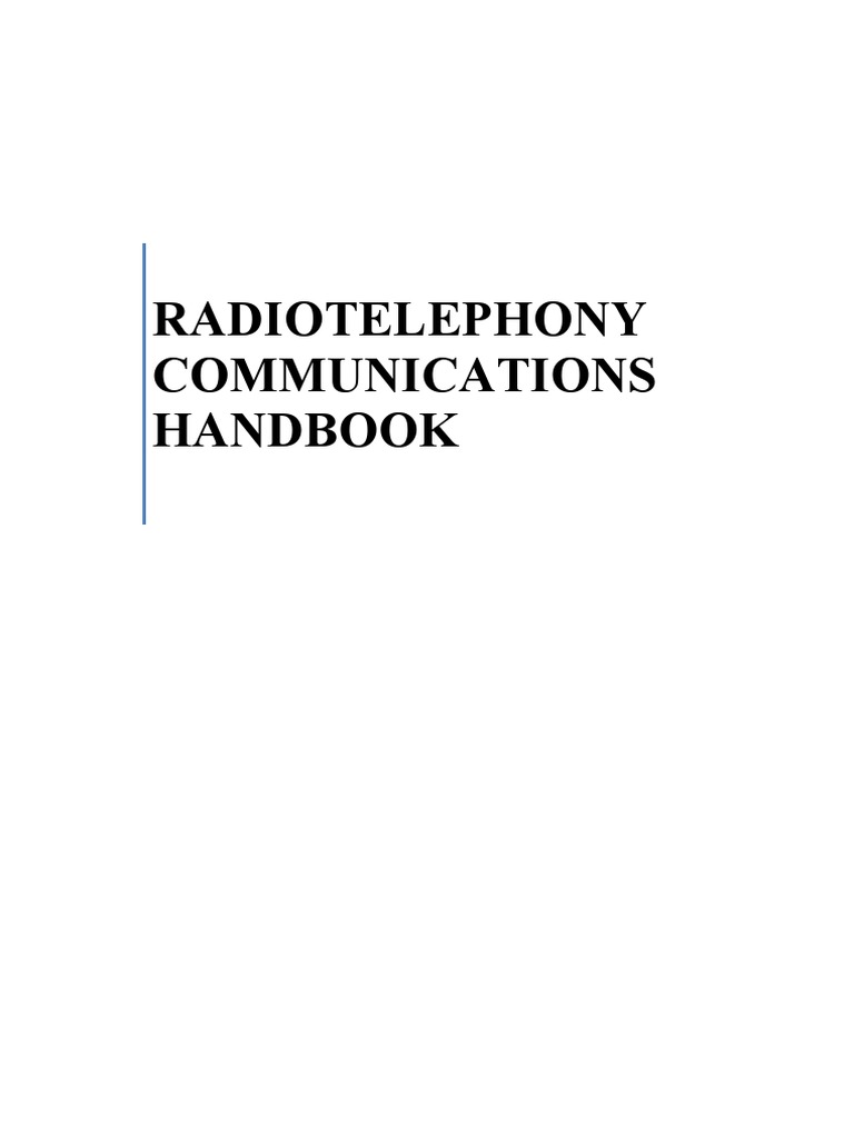 Radiotelephony Communications 1 | PDF | Air Traffic Control ...