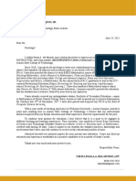 DPWH Application Letter Work Immersion Template | PDF