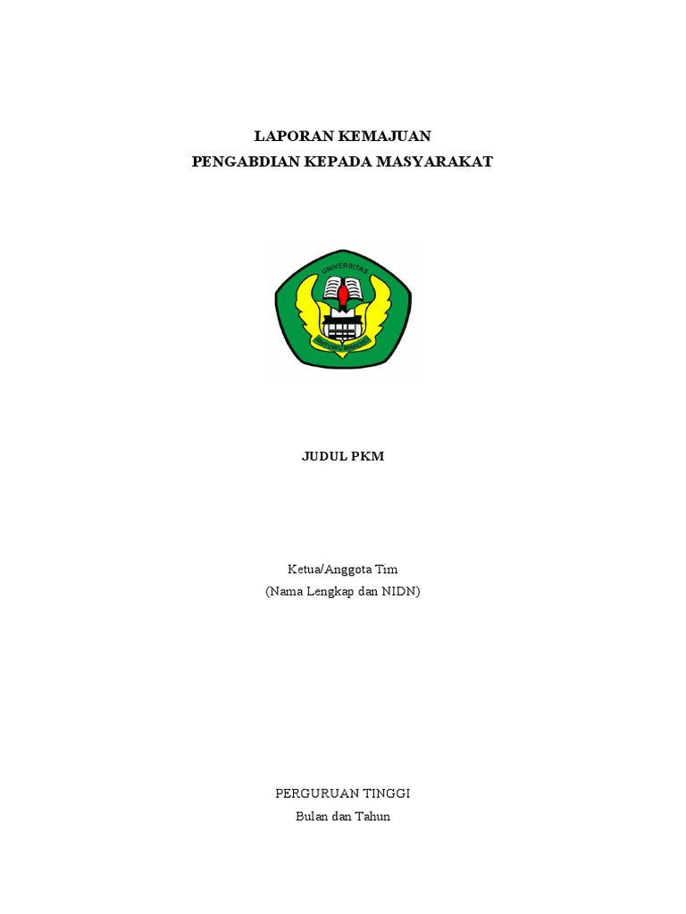 Format Laporan Kemajuan PKM | PDF