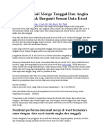 Format Angka dan Teks Mail Merge Word | PDF