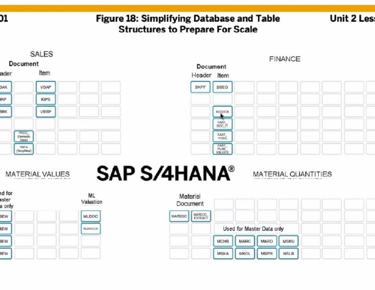 SImplificación de Tablas de SAP 01 | PDF