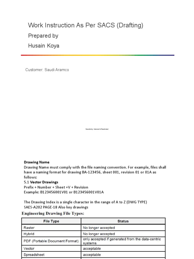 Aramco Drawing Standards Guide | PDF | Screenshot | Computing