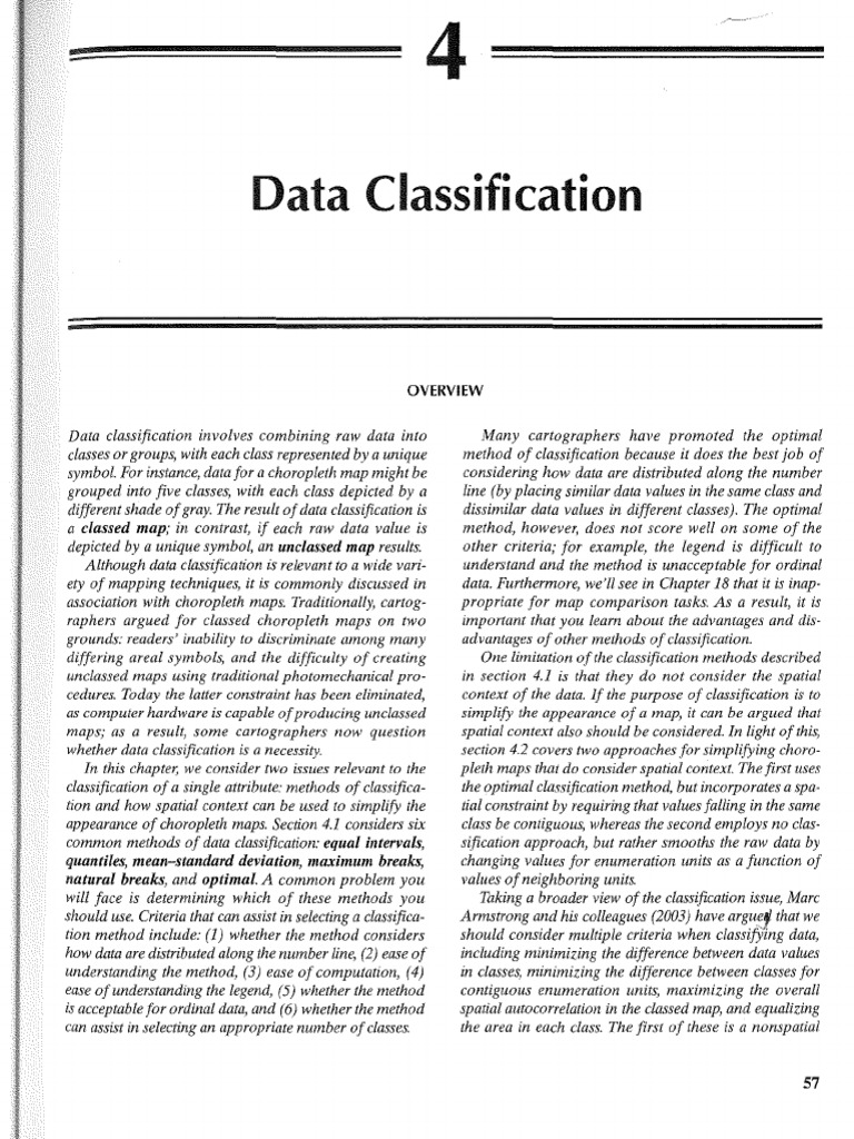 Cartographers' Guide to Data Classification | PDF | Quantile | Median