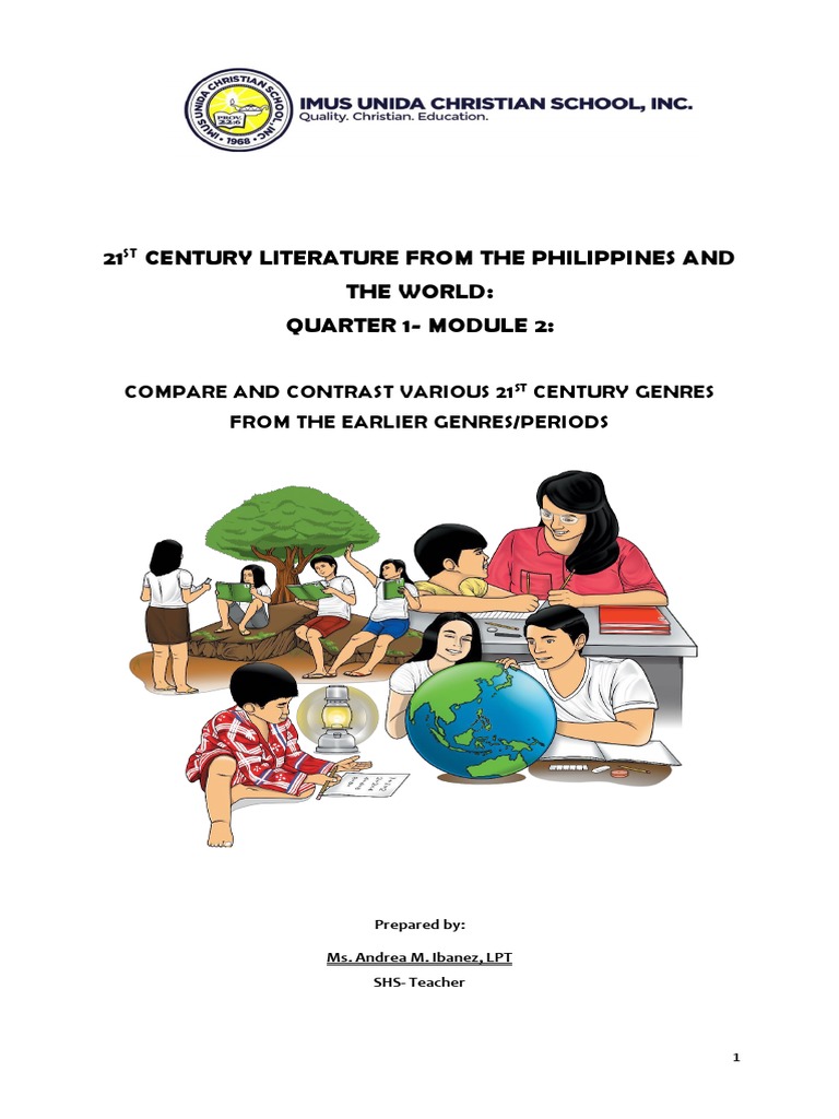 1st Quarter-Module 2-21st Century Literature From The Philippines and The World | Download Free ...