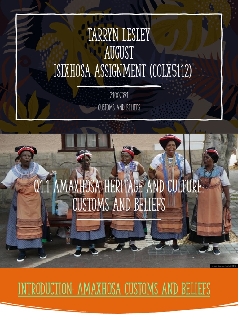 Isixhosa Assignment (21007391) Colx5112 | PDF | Xhosa People