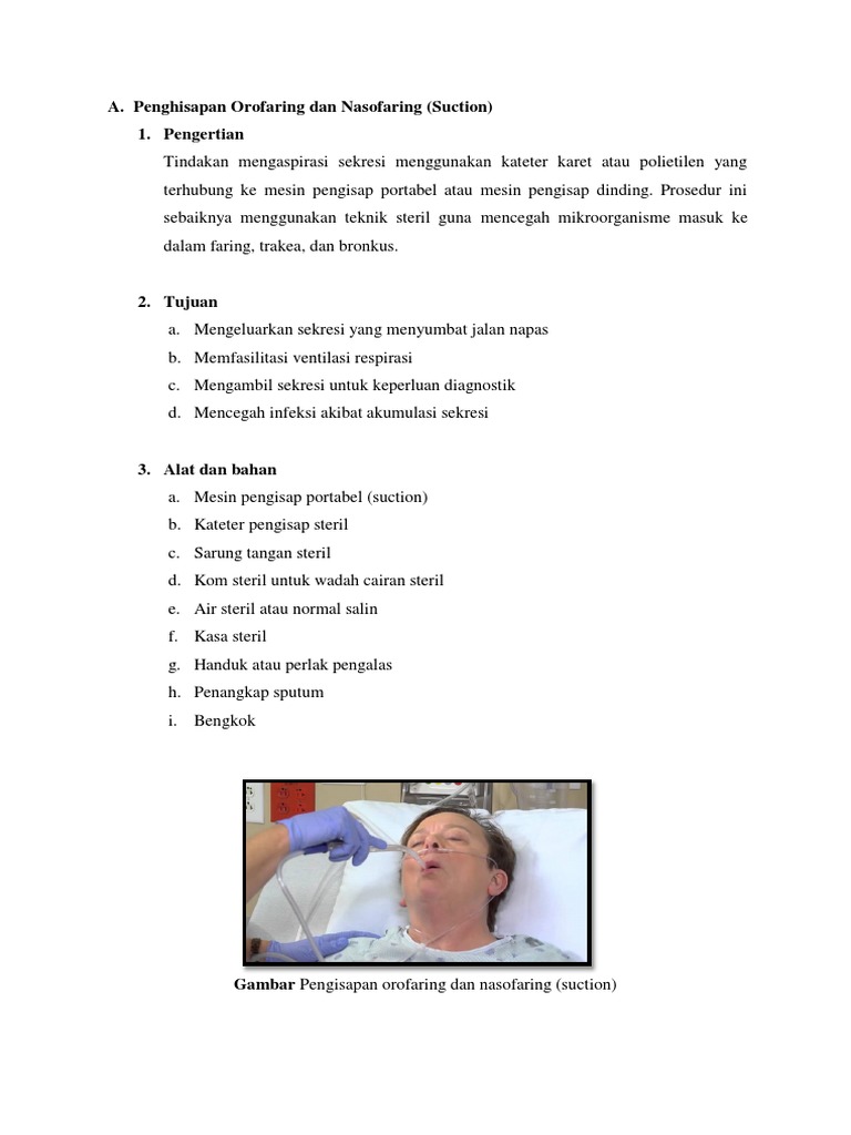 Penghisapan Orofaring Dan Nasofaring | PDF
