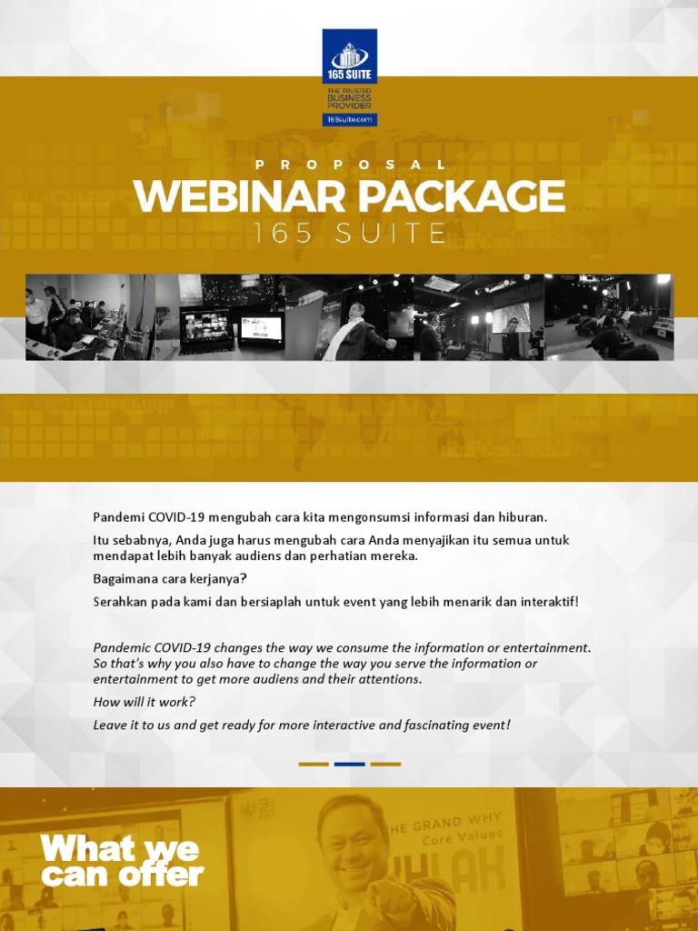 Webinar Package Proposal | PDF | Multimedia | Information And ...