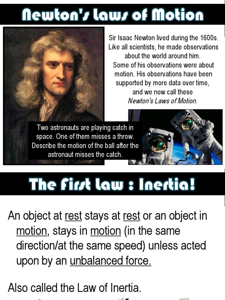 Newtons Laws Powerpoint | PDF | Force | Acceleration