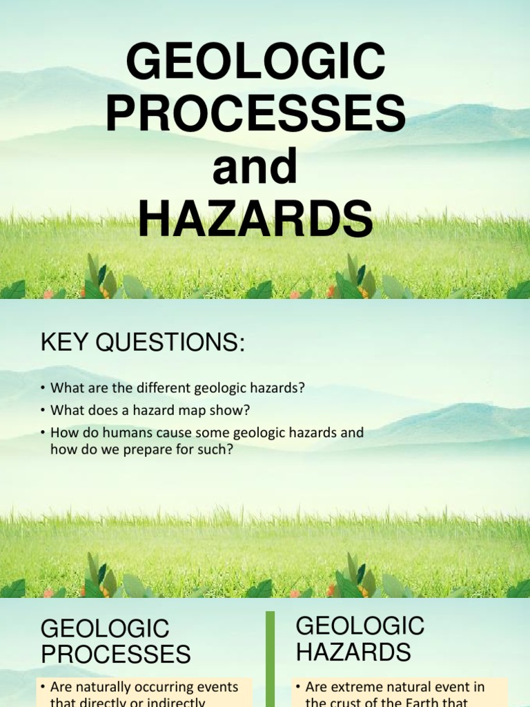 Lesson 4.4 Geologic Processes and Hazards | PDF | Volcano | Earthquakes