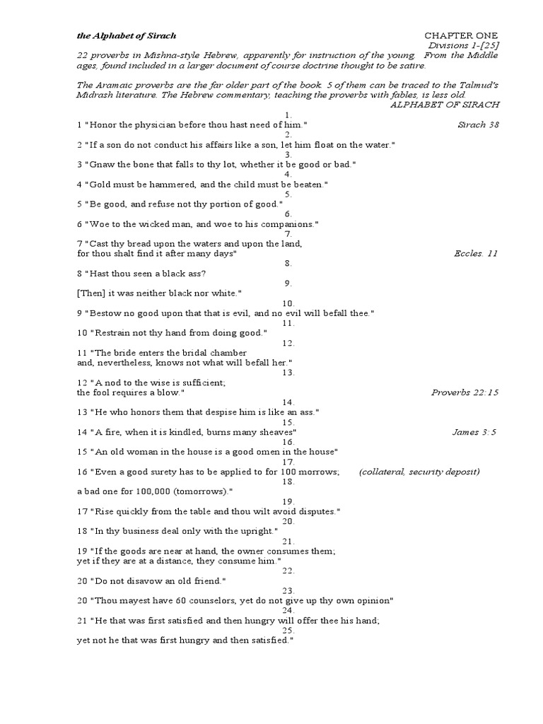 Alphabet of Ben Sira: Lilith's Tale | PDF | Lilith | Adam